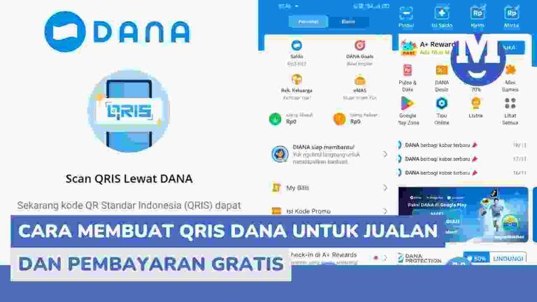 Cara membuat QRIS DANA untuk Jualan dan Pembayaran Gratis